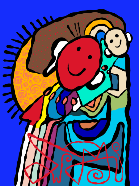 Our earth family_series1-9/10 - 支援型NFT TriARTs by SocialCompassのNFT | Adam byGMO